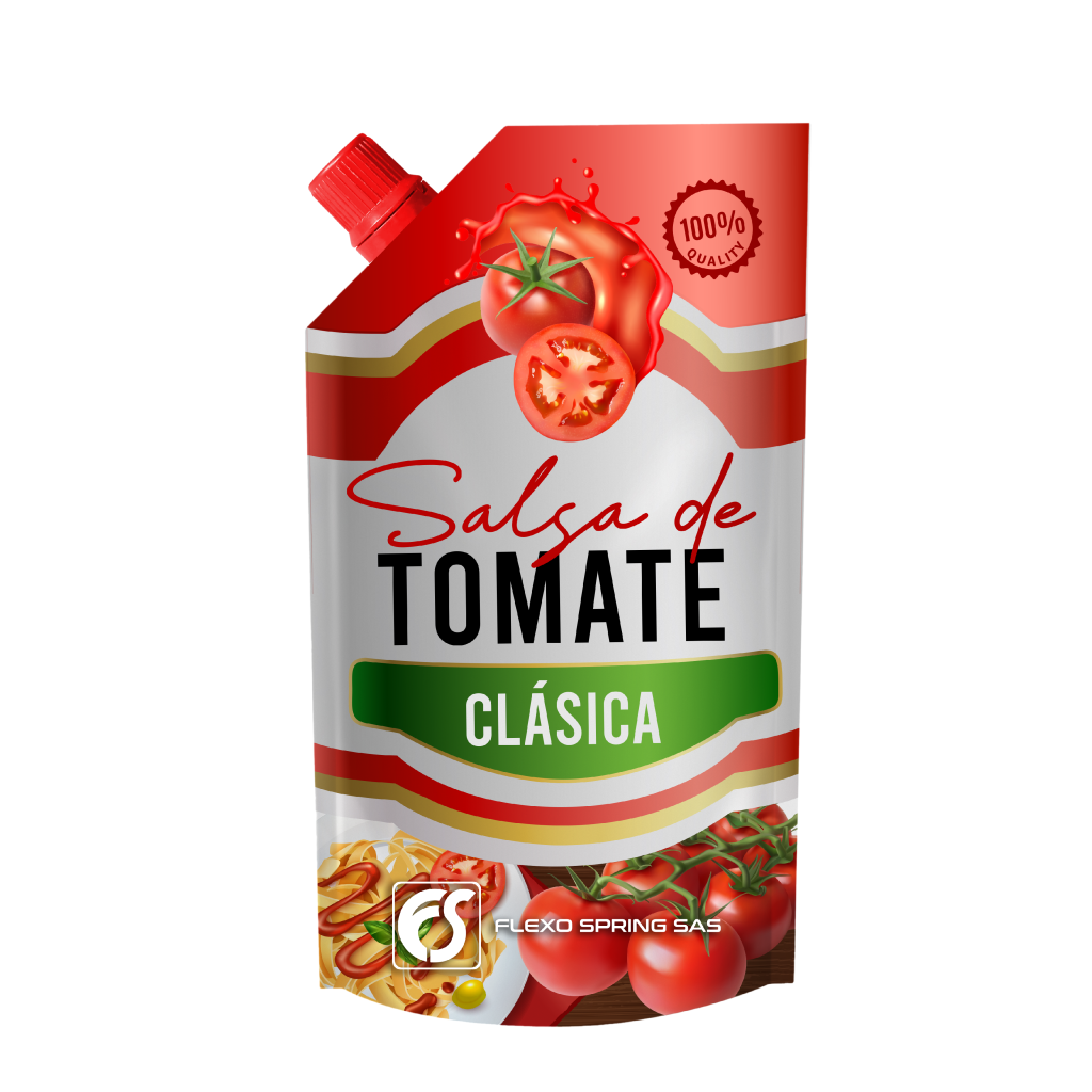Empaque Flexible para Salsas Doypack - Flexo Spring